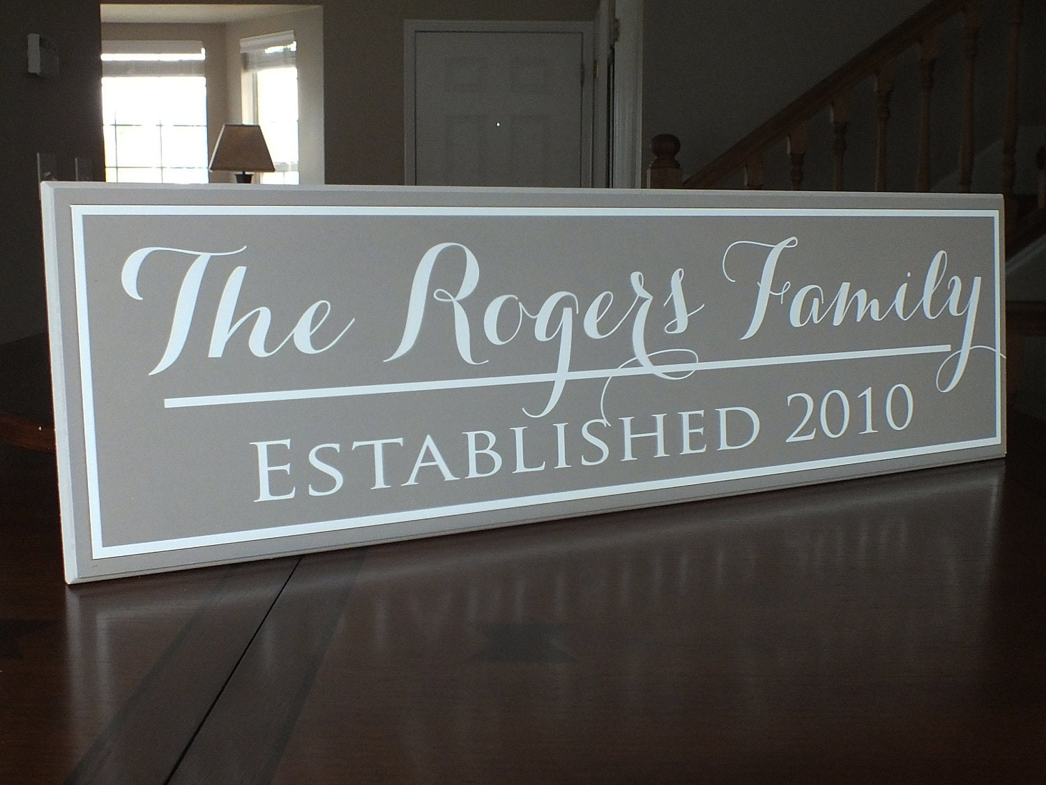 Personalized Family Name Sign Established Sign Last Name Sign