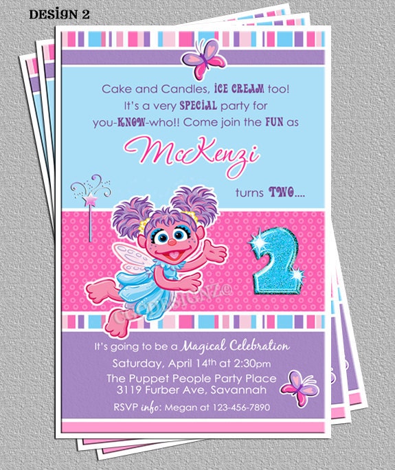 Abby Cadabby Birthday Party Invitations Diy Digital File You
