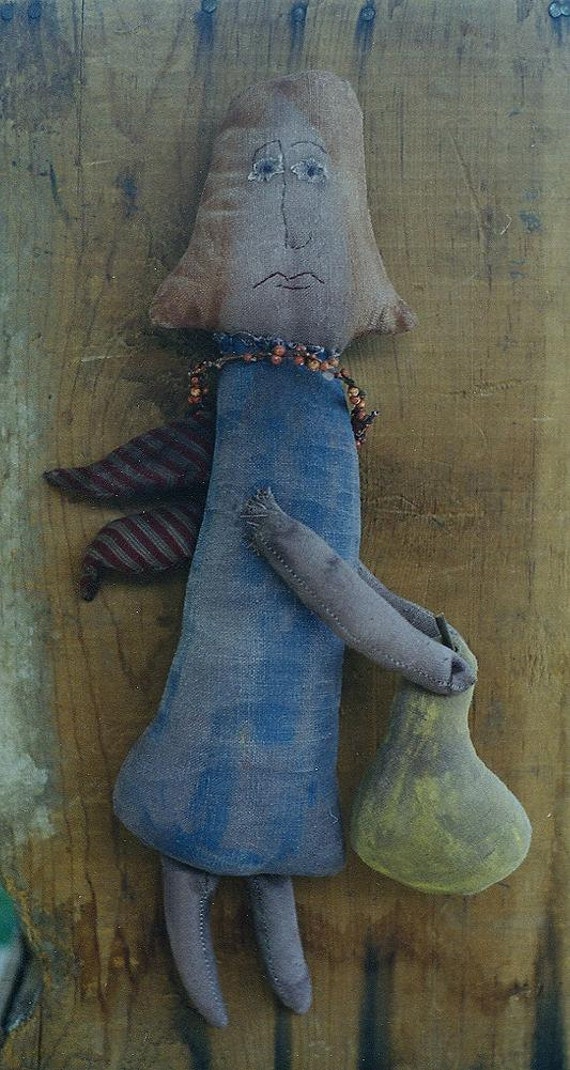 Primitive Cloth Angel Doll Pattern EPattern PDF Handpainted