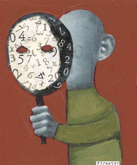 Items similar to Math Mask on Etsy