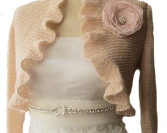 Pale pink shrug | Etsy