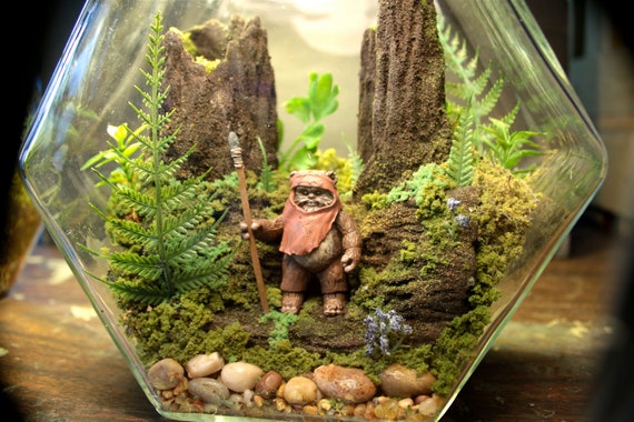 Ewok Terrarium World Star Wars Forest of Endor by Megatone230