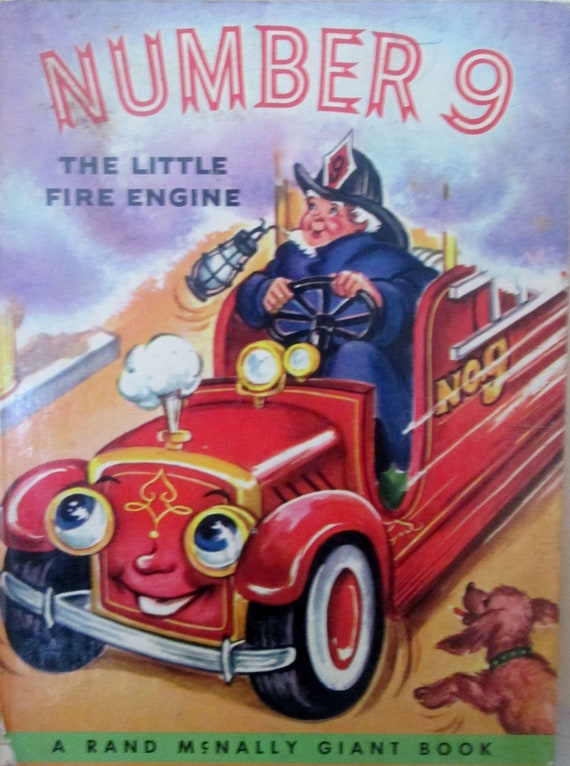 Number 9 The little Fire Engine Giant Rand McNally Book
