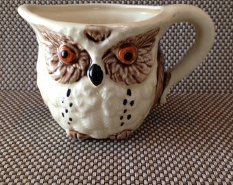 Owl pitcher | Etsy