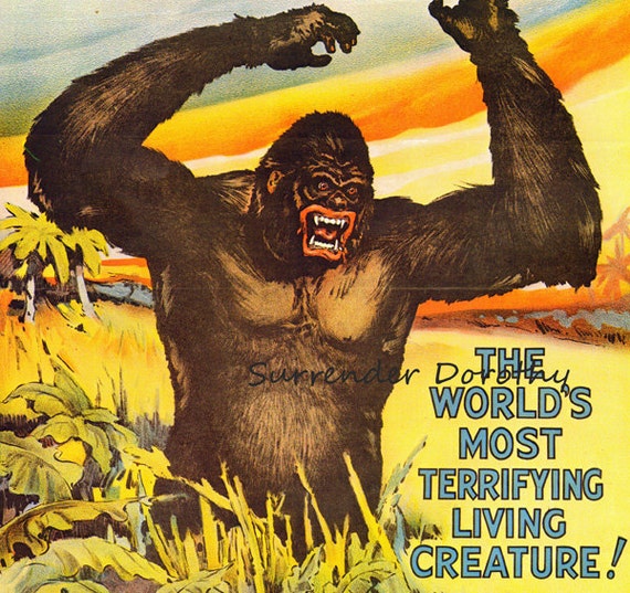 Gargantua Gorilla Circus Poster Ringling Bros Barnum & Bailey