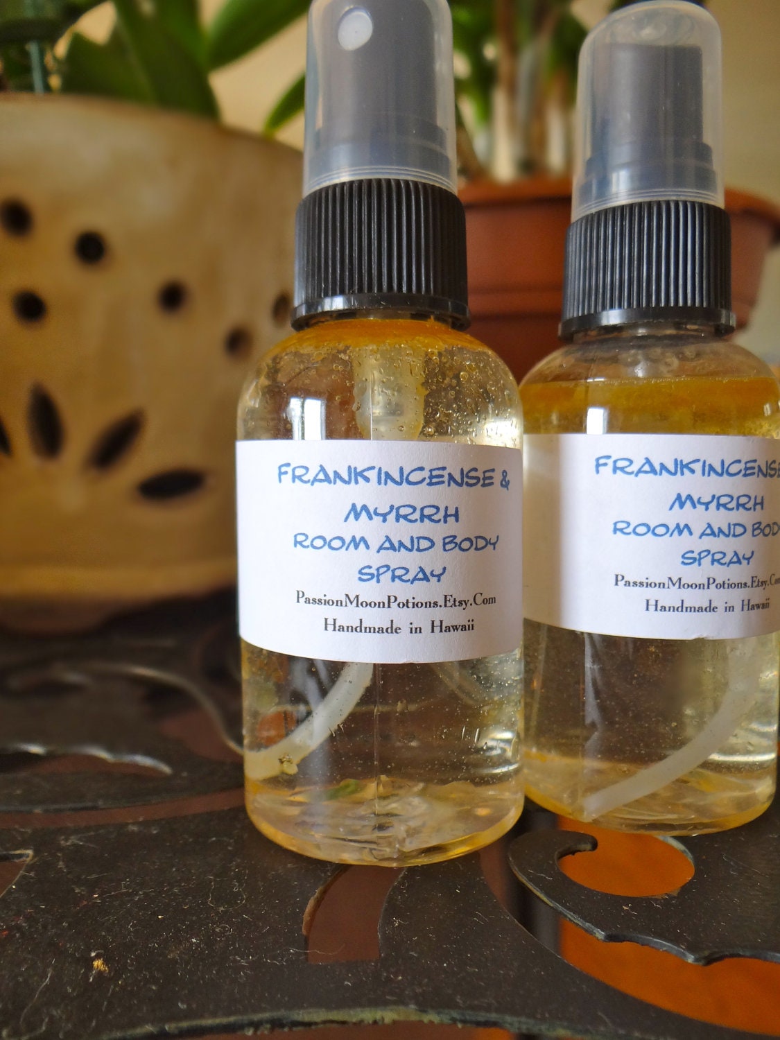 Frankincense And Myrrh Room And Body Spray 2oz By Passionmoonpotions