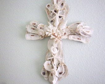 Sea shell cross | Etsy