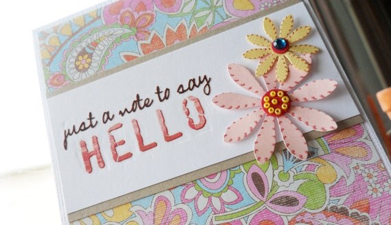 Just a note to say hello Greeting Card by PaperFairy on Etsy