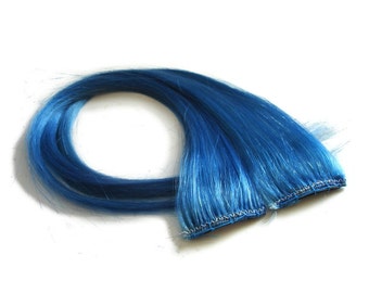 Popular items for blue hair extensions on Etsy