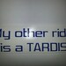 My Other Ride is a TARDIS Precision Cut Vinyl Car by WeirdlyItsMe