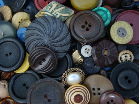 50 Vintage Button Lot