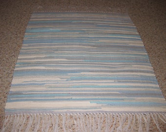 Popular items for blue rag rug on Etsy