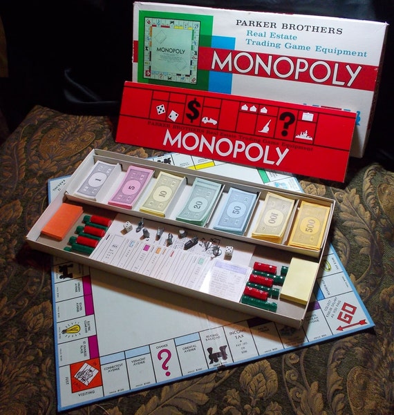 Vintage 1961 Monopoly Board Game