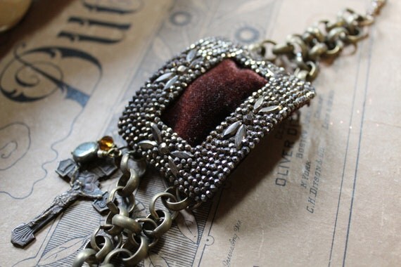 Items similar to Riveted Polished steel shoe Buckle Cuff on Etsy