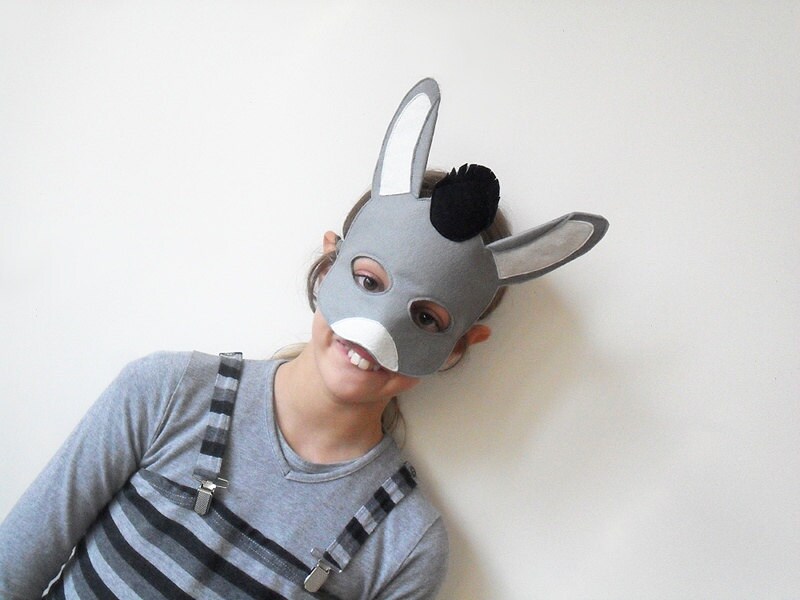Kids Donkey Mask for Carnival and Nativity Play Children