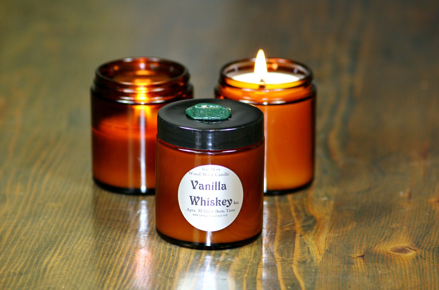 Soy Wax Wood Wick Candle Choose Scent