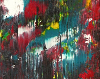 Summer Party Acrylic Abstract Painting by rostudios on Etsy