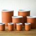 Vintage Ceramic Container Set with Cork Lids by SpecimenInteriors