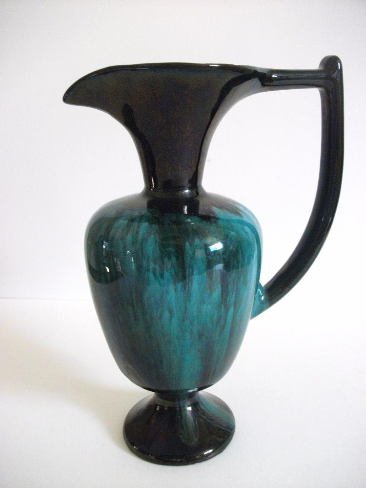 Vintage Large Blue Pitcher – Haute Juice