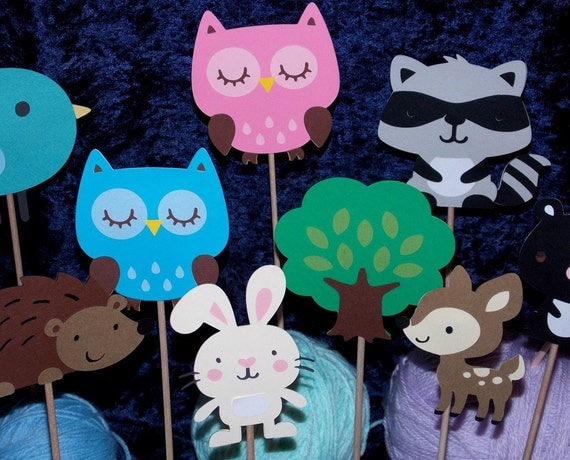 Woodland Forest Table Decorations ... Paper Pieced
