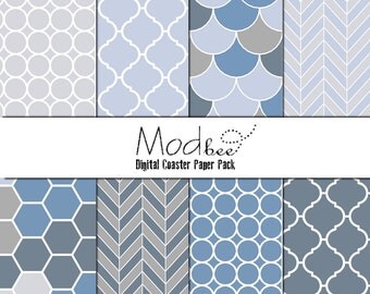 Popular items for geometric navy blue on Etsy