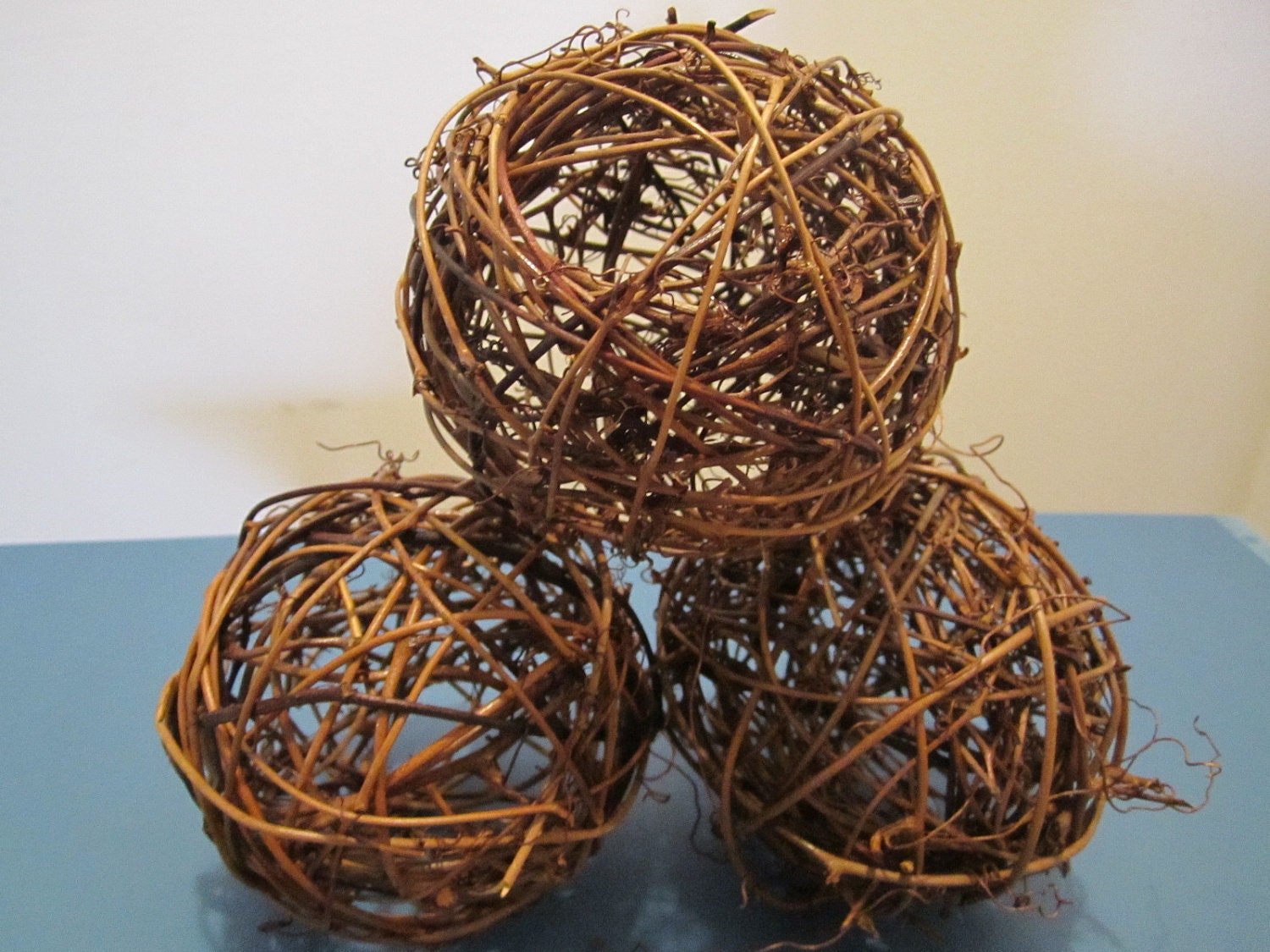 Grapevine / Twig Balls 4 / 10cm Brown Set of 5