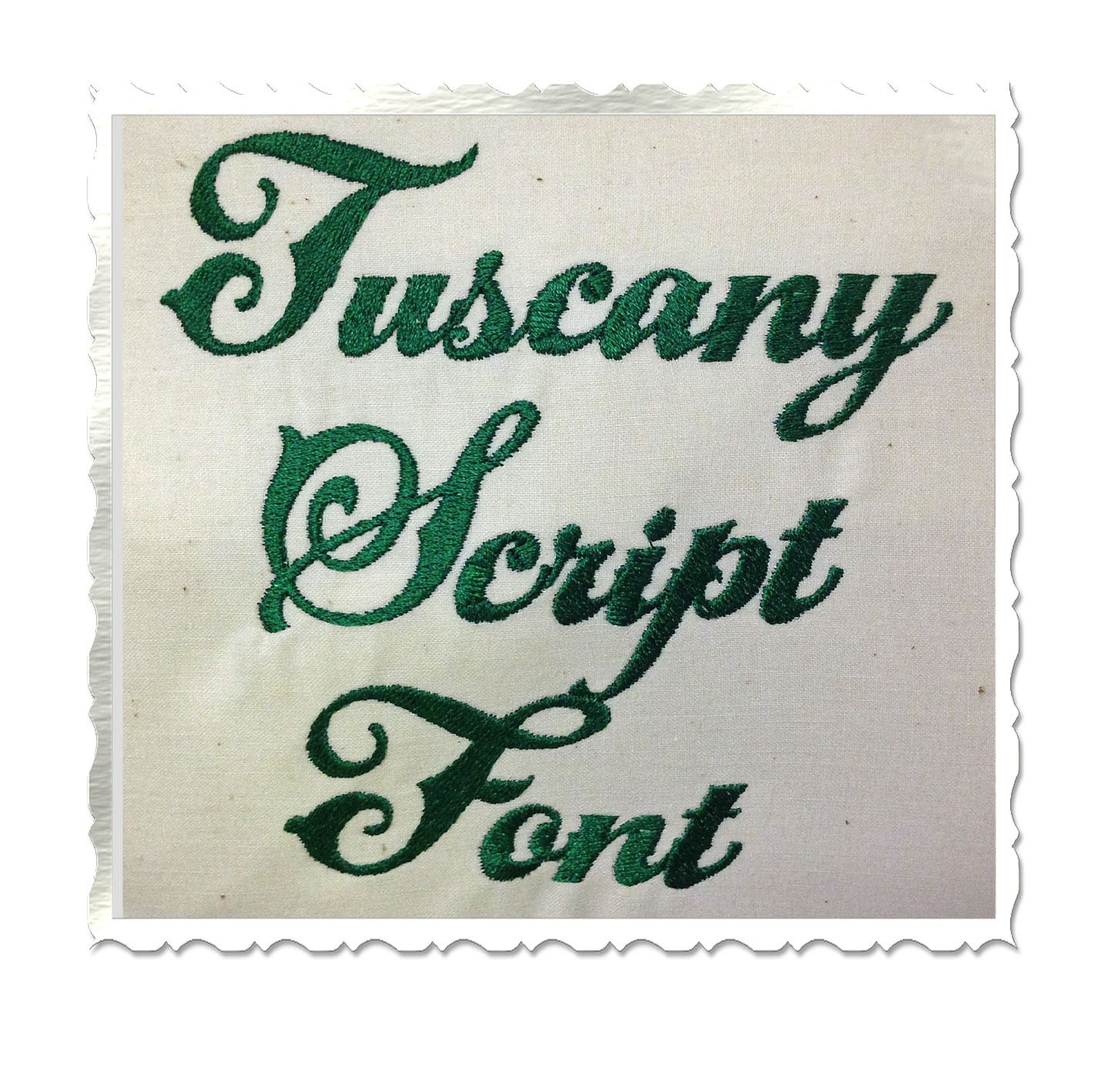 Tuscany Script Machine Embroidery Font Monogram Alphabet 3