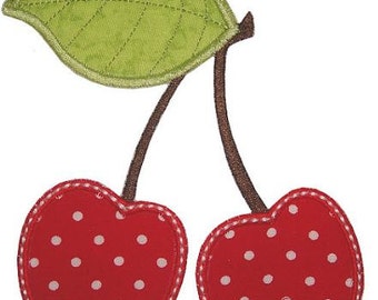 Popular items for cherry applique on Etsy