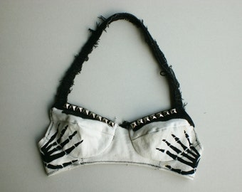 Skeleton hand bra | Etsy