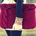 Knitted Laptop Sleeve Computer Cozy Electronic Case Red Cable