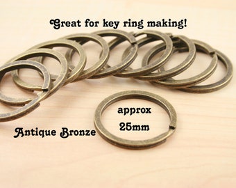 20 Extra Large Split Rings for Key Ring and Key Chains