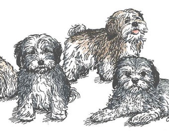 Lhasa apso art | Etsy