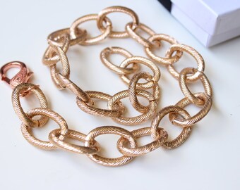 Double Wrap Silver Chunky Curb and Textured by ByBellaCollection