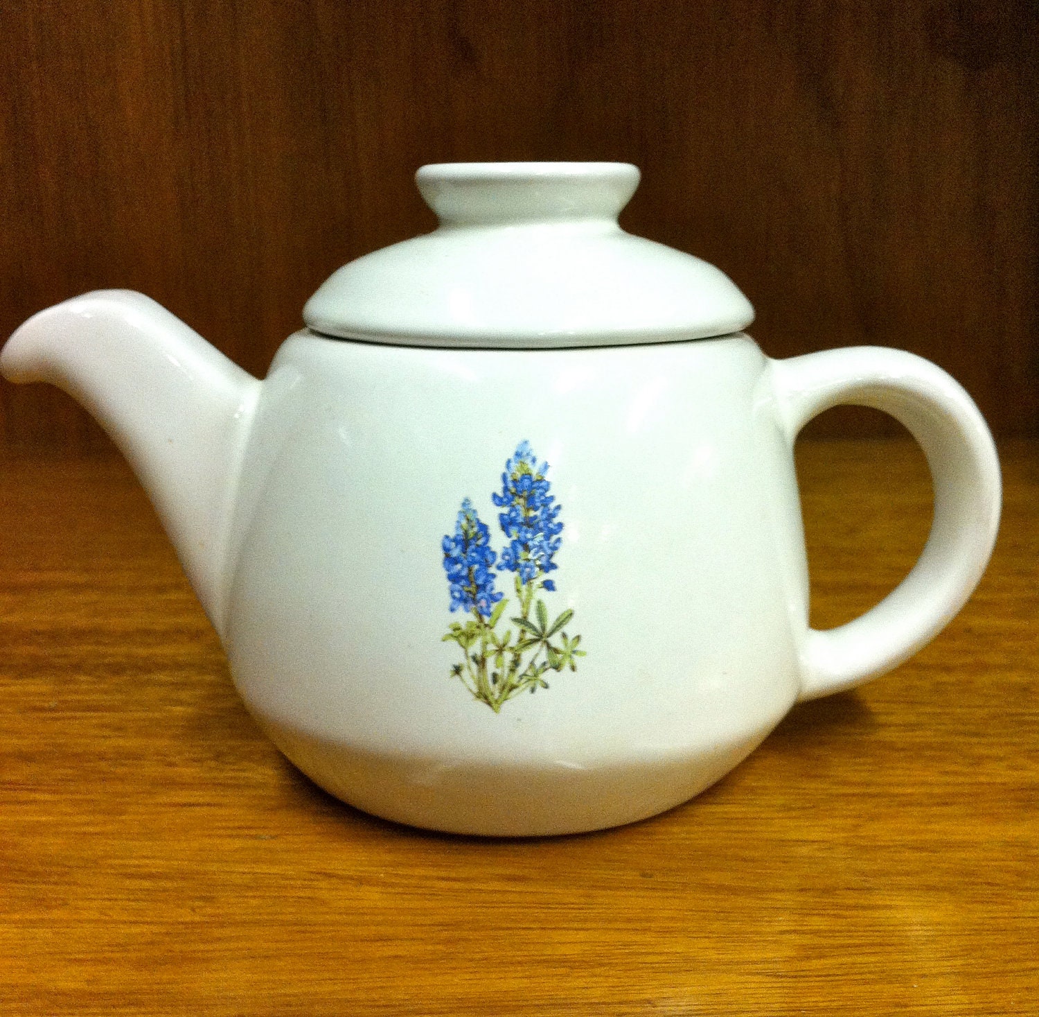 Vintage Frankoma Bluebonnet Teapot