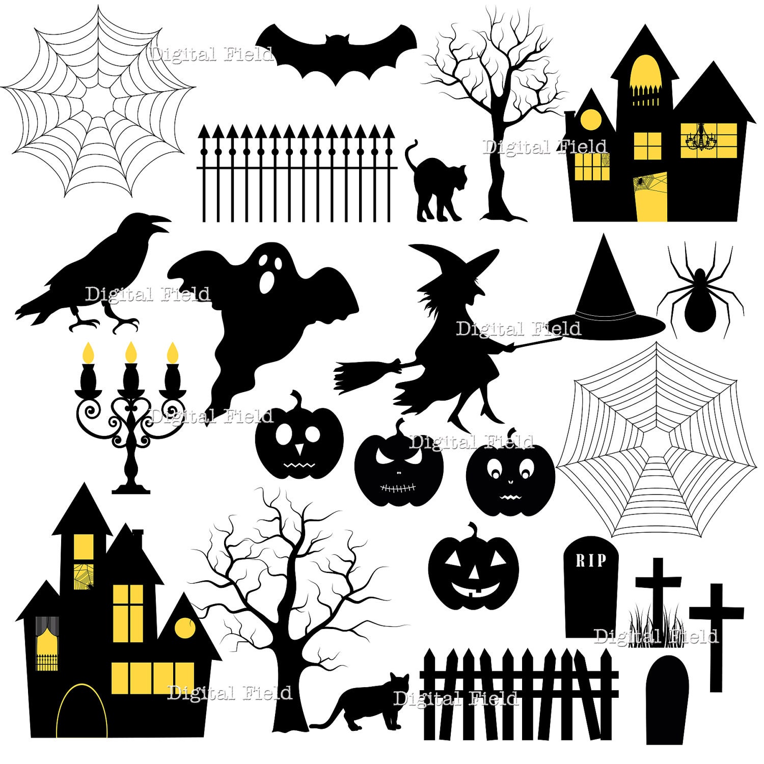 11 Free Printable Halloween Window Decorations Pictures Printables 