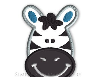 Zebra applique | Etsy