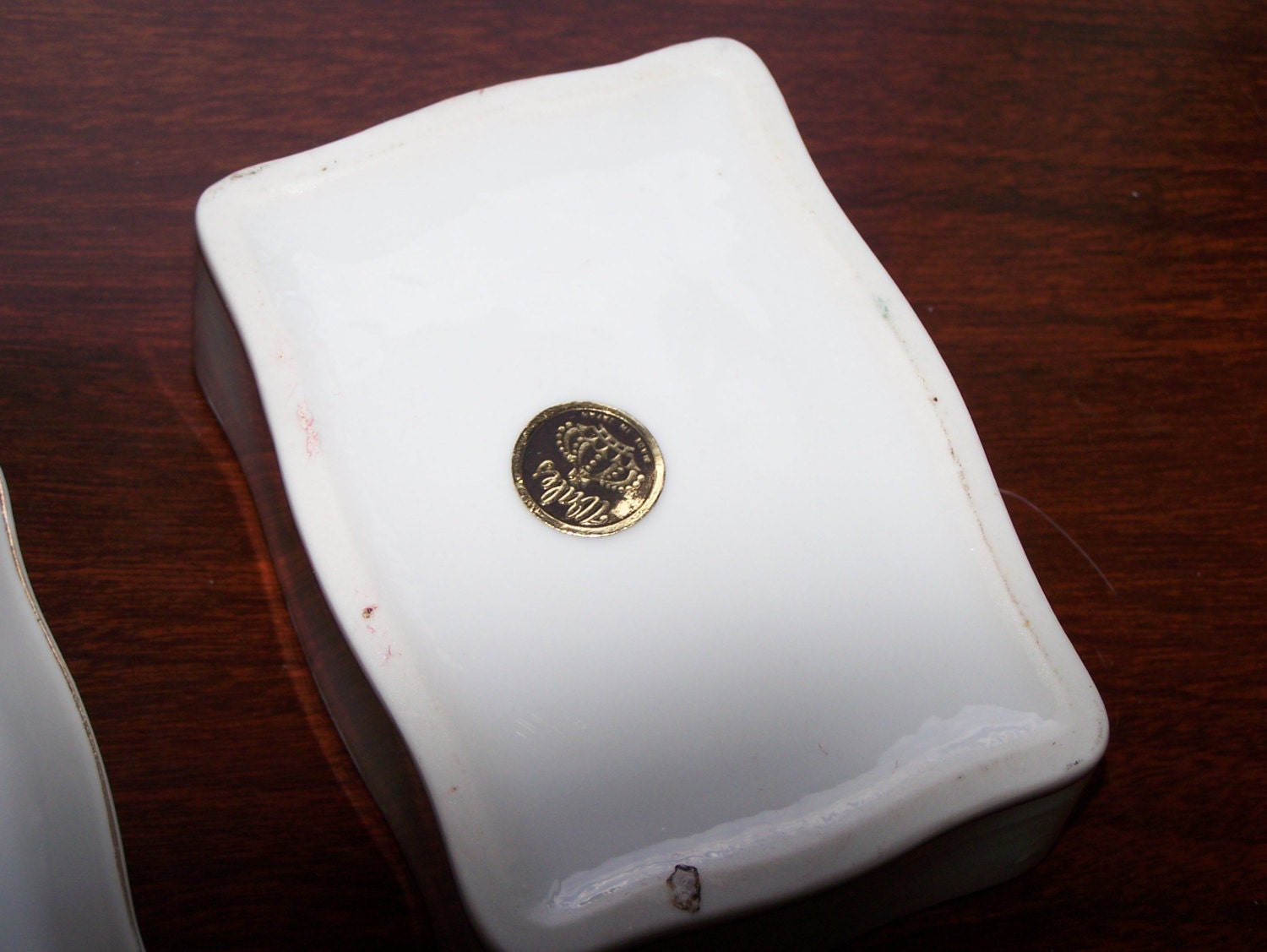 ceramic trinket box vintage ceramic cigarette by BlueScorpioMedley