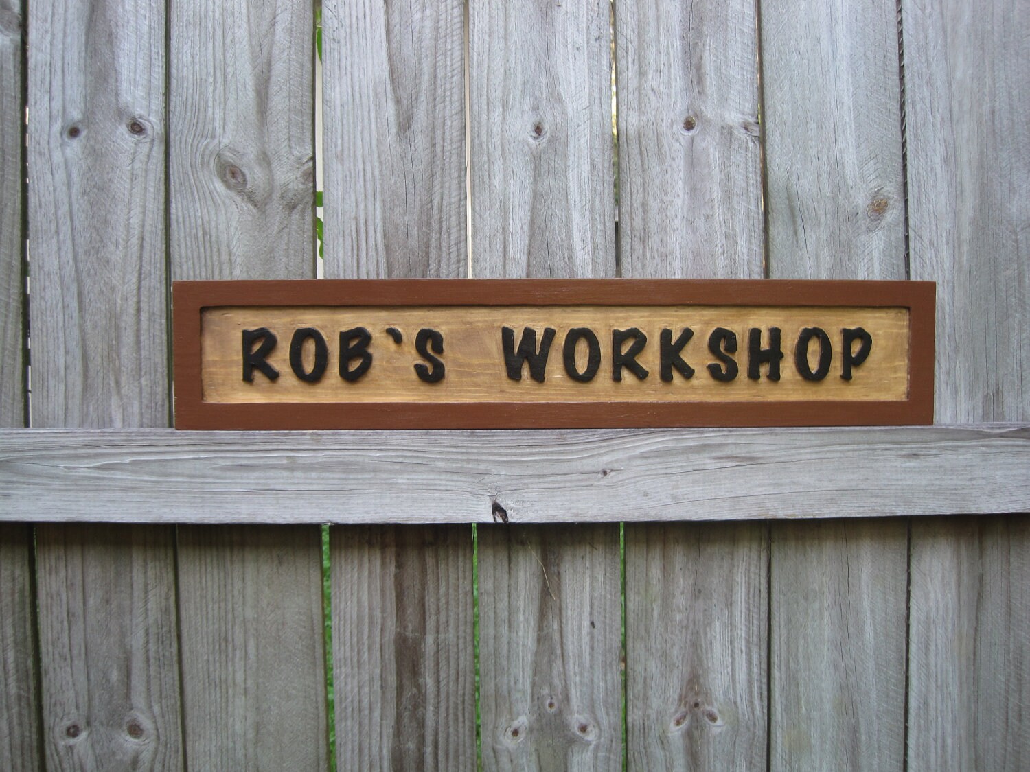 Personalized Workshop Sign Routed Workshop Sign