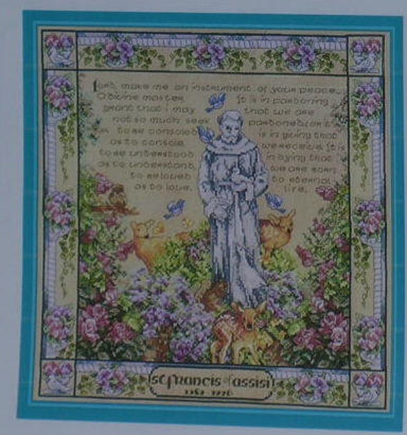 St Francis of Assisi Cross Stitch Pattern from Vermillion