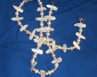 Popular items for three pearl necklace on Etsy