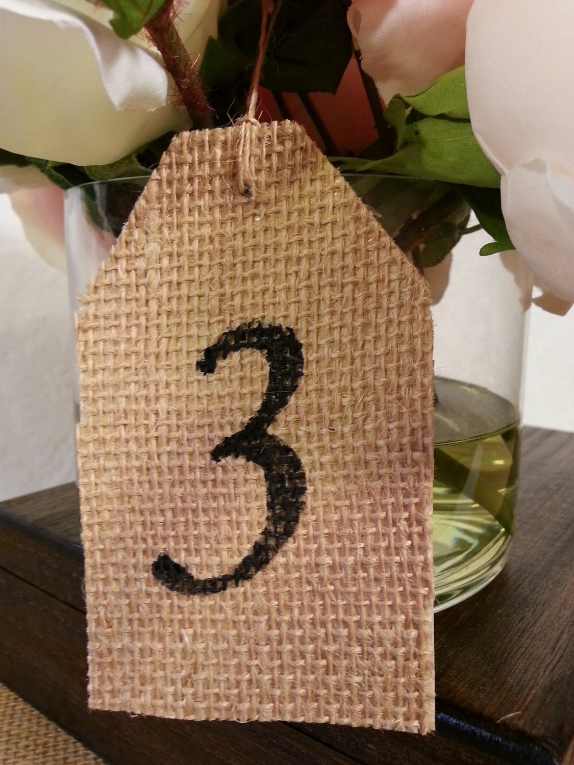 country wedding table numbers vintage wedding by RedHeartCreations