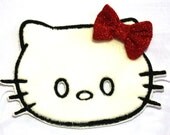 Items similar to Embroidered Hello Kitty Face Mask on Etsy