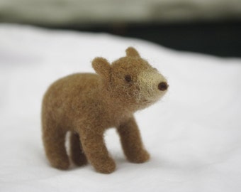 Brown Bear Needle Felted