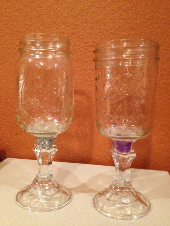 Items Similar To Mason Jar Wine Glass On Etsy