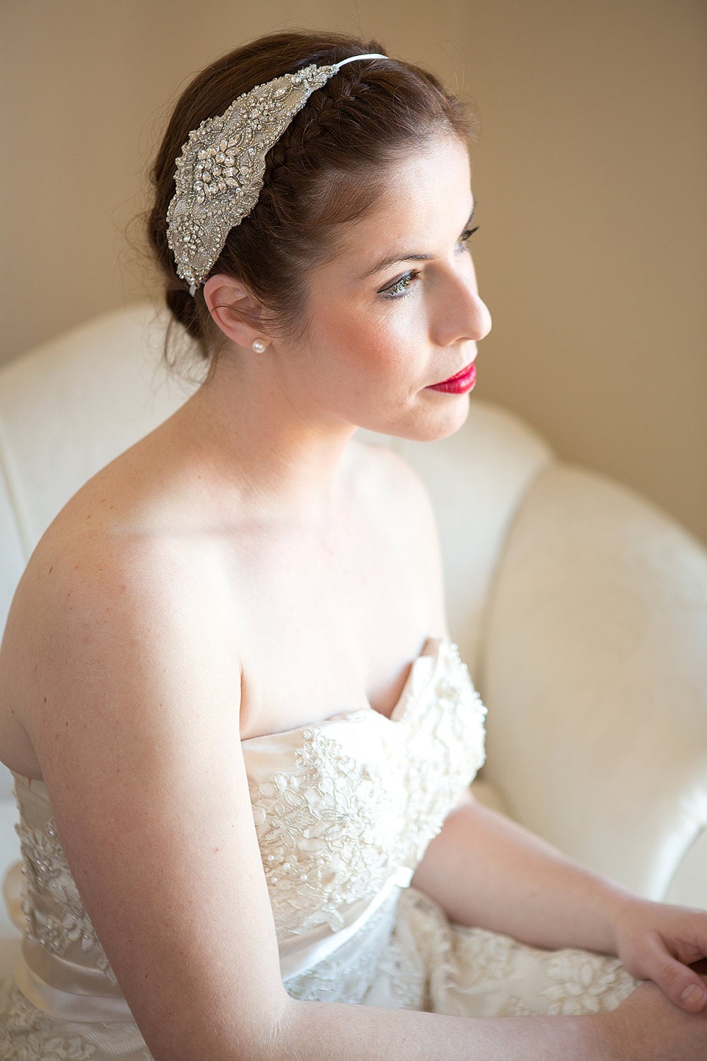Crystal headpiece Bridal headpiece bridal headband