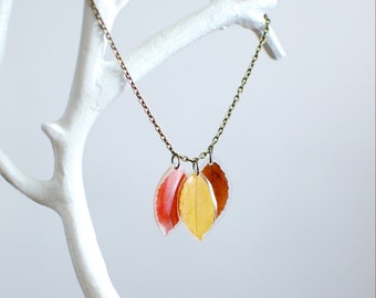 Real leaf jewelry | Etsy