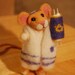 Needle felted Jewish mouse