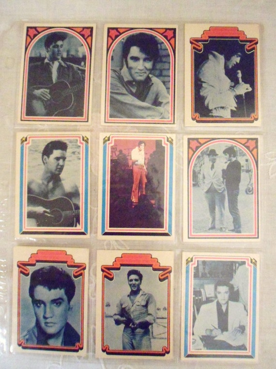 Elvis Collector Cards Nine Elvis Presley Trading Cards