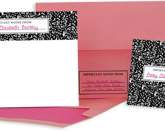 Items similar to Altered Compostion Notebook - French Inspired on Etsy