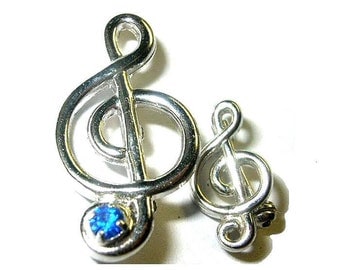 Treble clef pin | Etsy